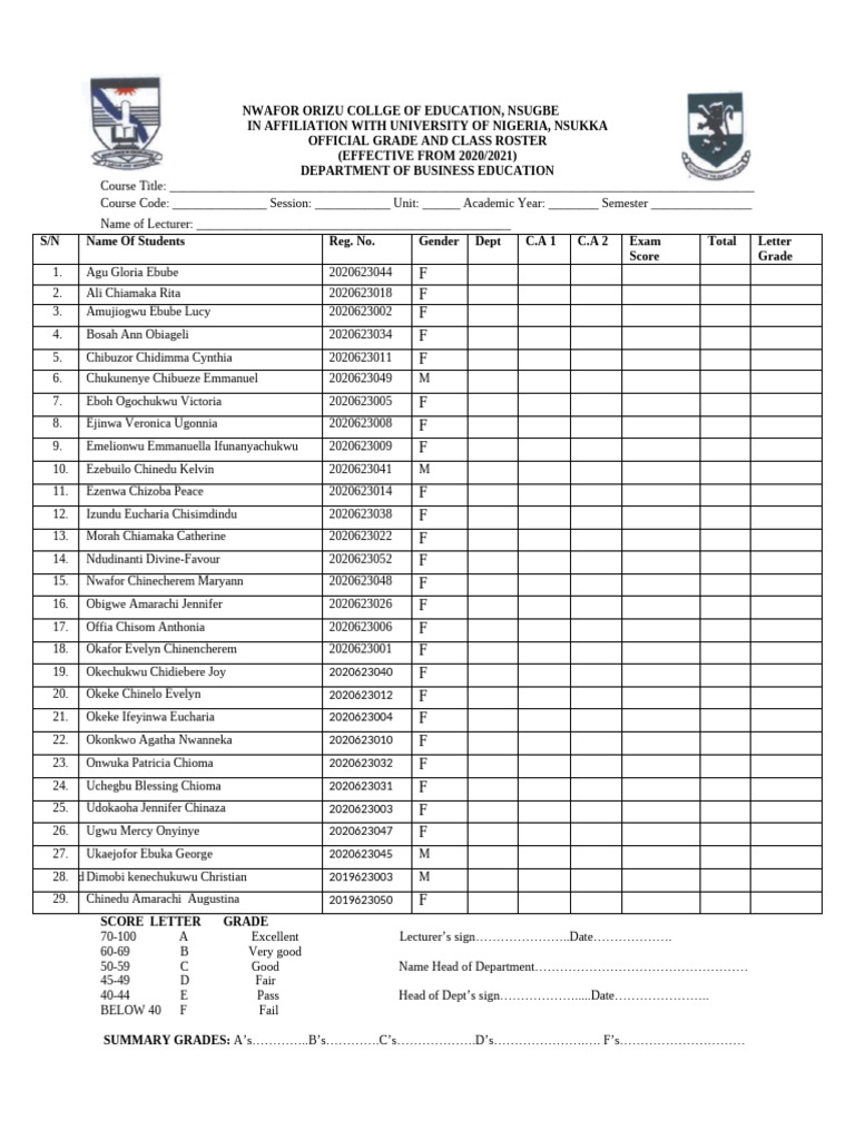 Official Grade Roster 2020/2021 | PDF | Chess Openings | Chess Theory