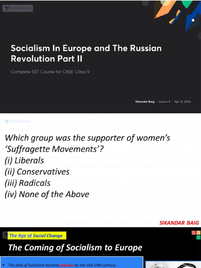 Socialism in Europe and The Russian Revolution Part II No Anno | PDF