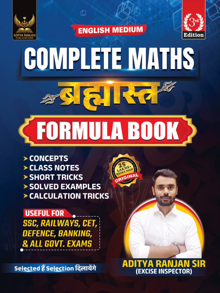 Formula Book English Medium 3rd (SAMPLE PDF | PDF | Area | Length