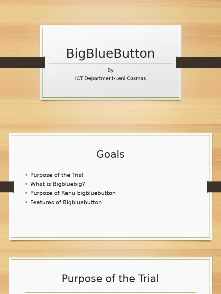 BigBlueButton Trial | PDF
