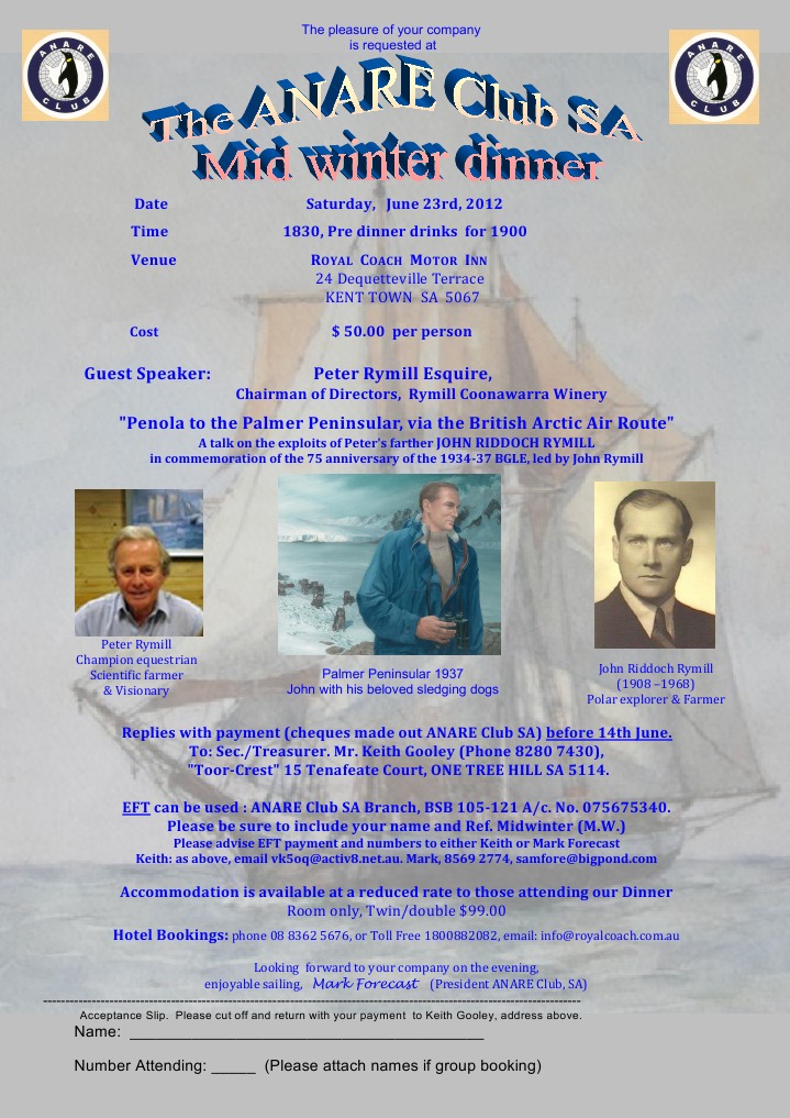 ANARE Club Midwinter Dinner 2012 | PDF | Travel