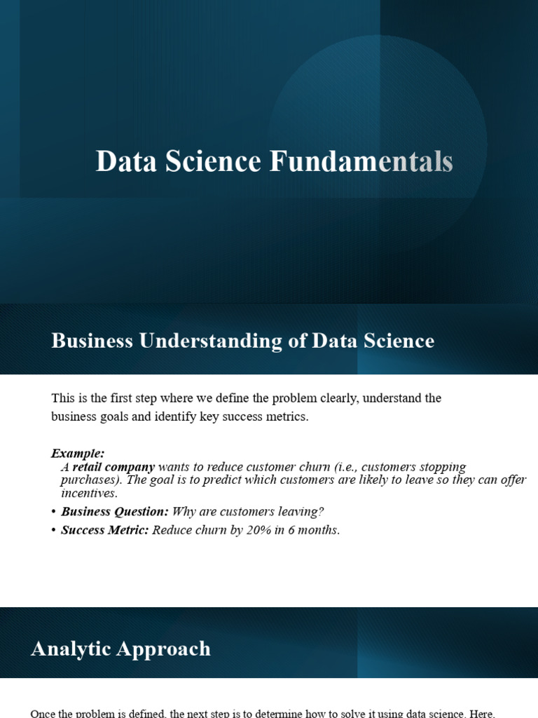 Data Science Process for Business Solutions | PDF | Analytics ...