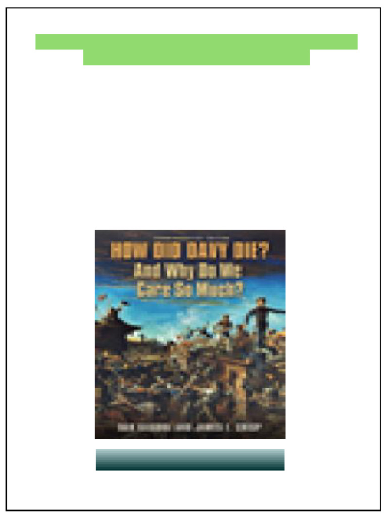 How Did Davy Die and Why Do We Care So Much 1st Edition Dan Kilgore ...