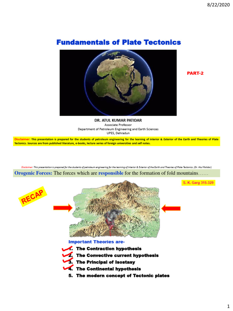 4) Lecture On Plate Tectonics B | PDF | Plate Tectonics | Earth Sciences