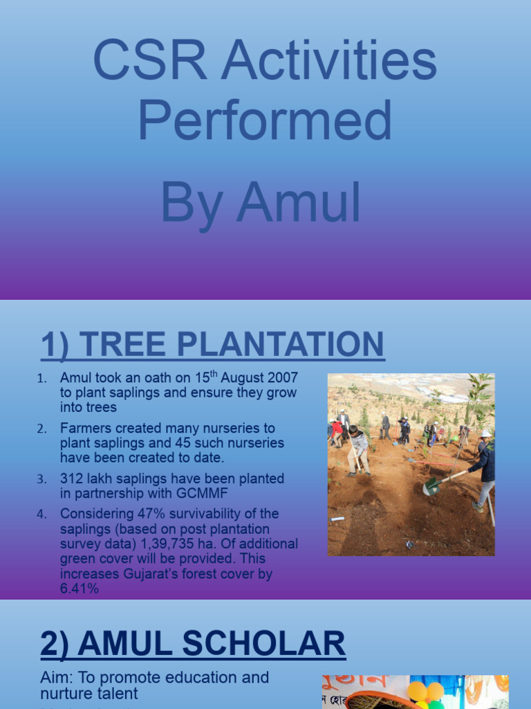CSR Amul | PDF