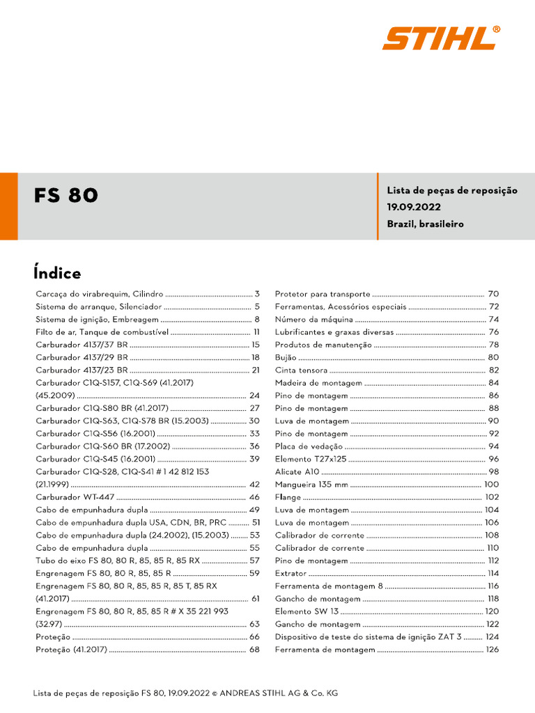 Stihl Fs 80 | PDF