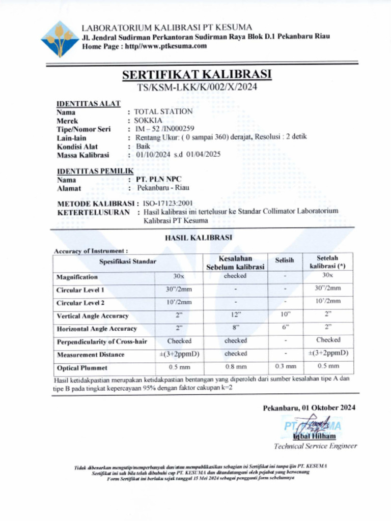 Kalibrasi Total Station | PDF