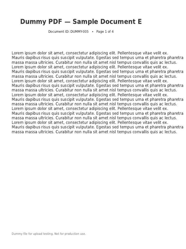 Dummy PDF 5 | PDF