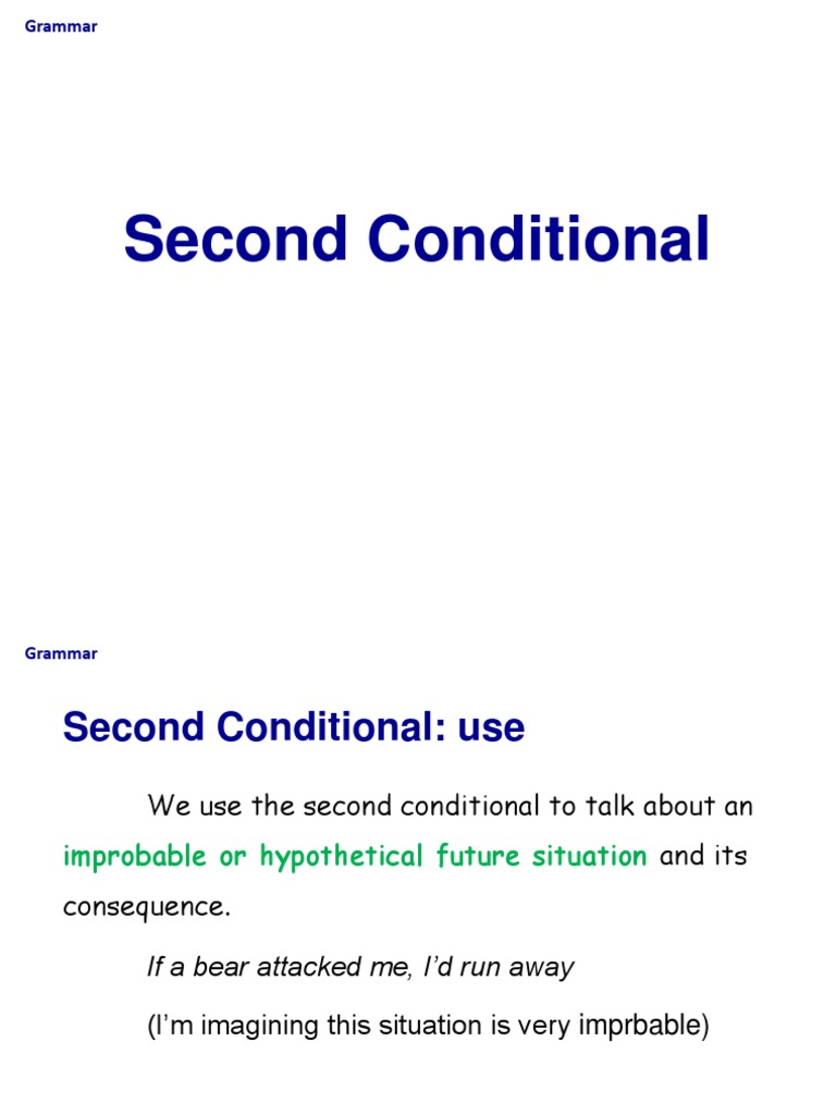Second Conditional | PDF