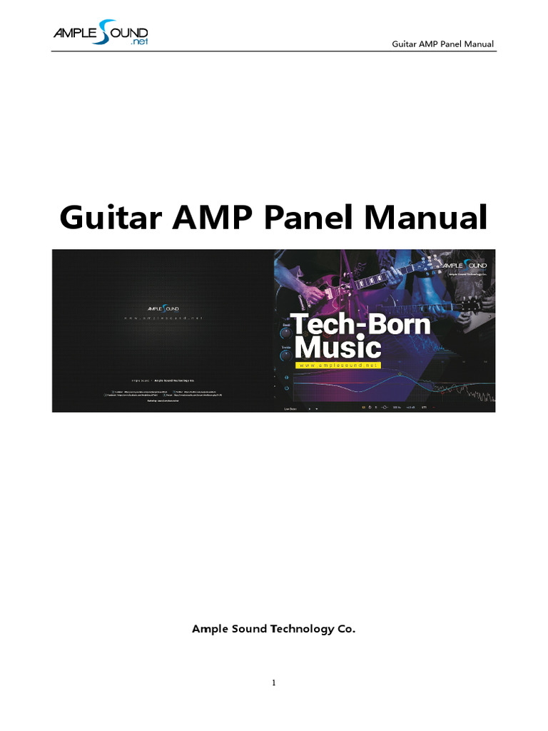 Guitar AMP Panel User Guide | PDF | Irish Musical Instruments | Sound ...