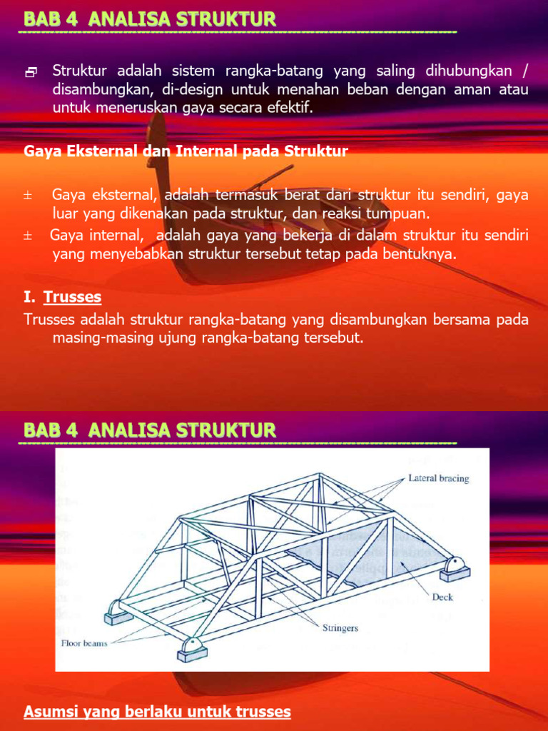 Analisa Struktur Truss dan Gaya Internal | PDF