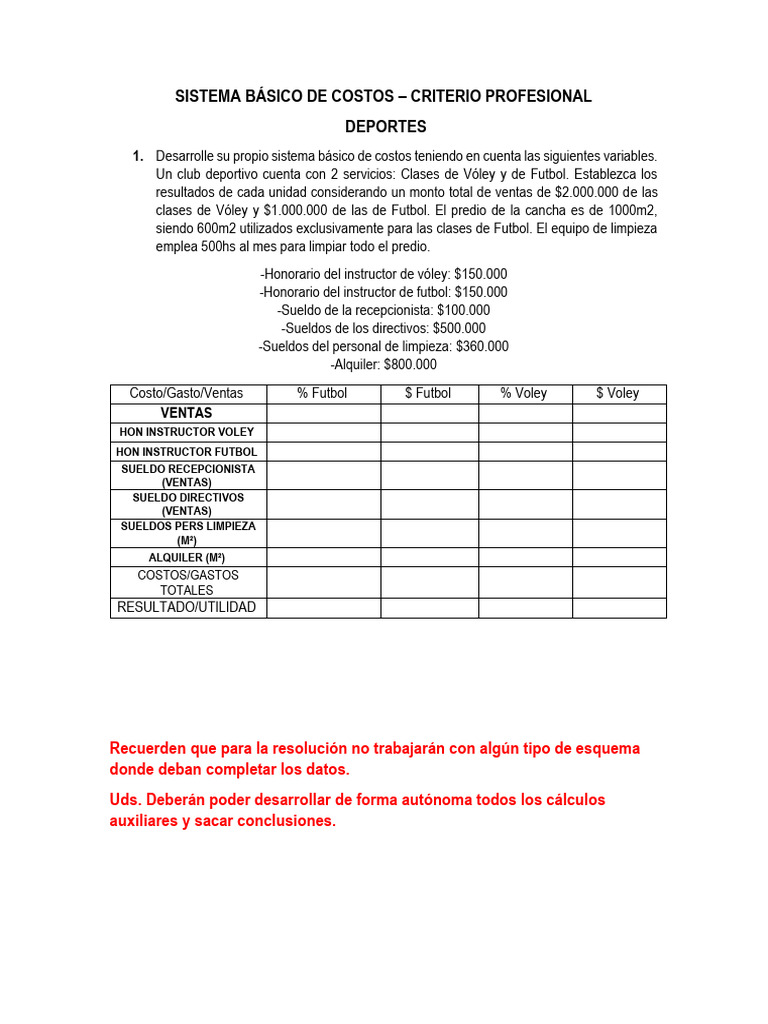 Sistema de Costos para Servicios Diversos | PDF | Hotel | Buffet