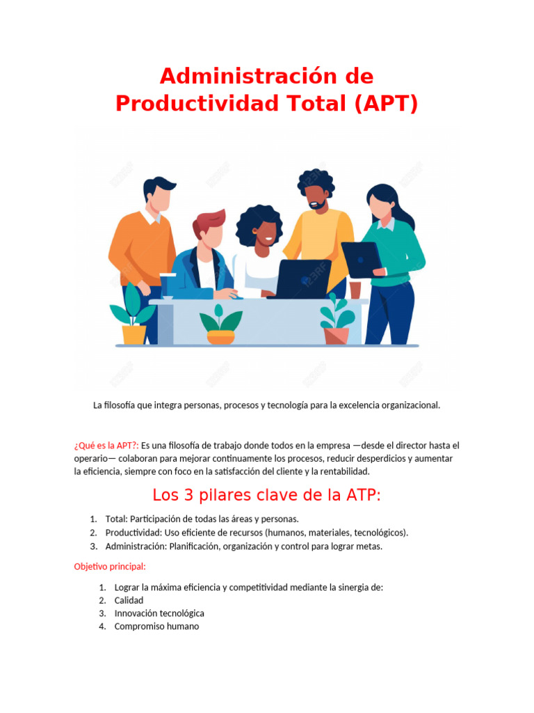 Administración de Productividad Total | PDF
