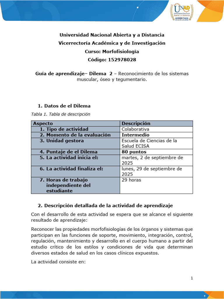Dilema 2: Sistemas Muscular y Óseo | PDF | Plagio | Aprendizaje