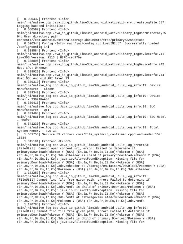 Lime3ds Log - Old | PDF | Computer Science | System Software
