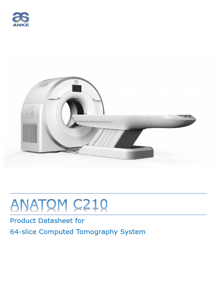 ANATOM C210 Specifications - 240630 | PDF | Ct Scan | Image Segmentation