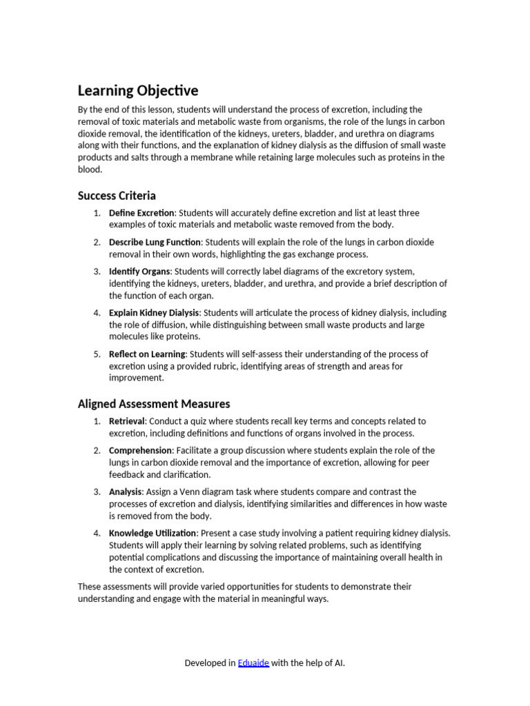 Learning Objective + Success Criteria-2025-05!27!12 - 26 | PDF ...