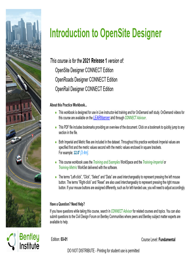 OpenSite Designer Training Workbook | PDF | Geographic Information ...