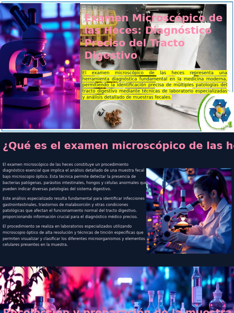 Examen Microscópico de Heces | PDF | Diarrea | Heces