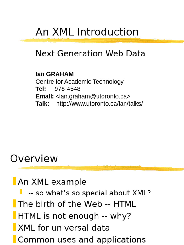 Understanding XML for Web Data | PDF | Html | Markup Language