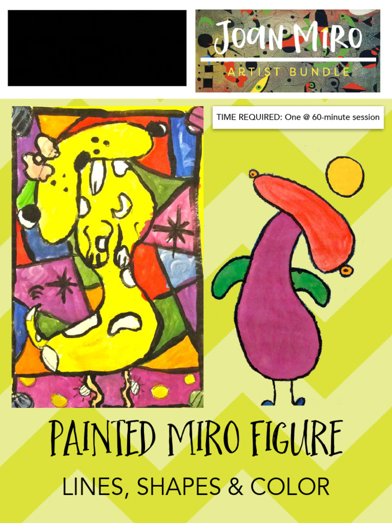 Create Abstract Art Inspired by Miró | PDF | Paintings | Paint