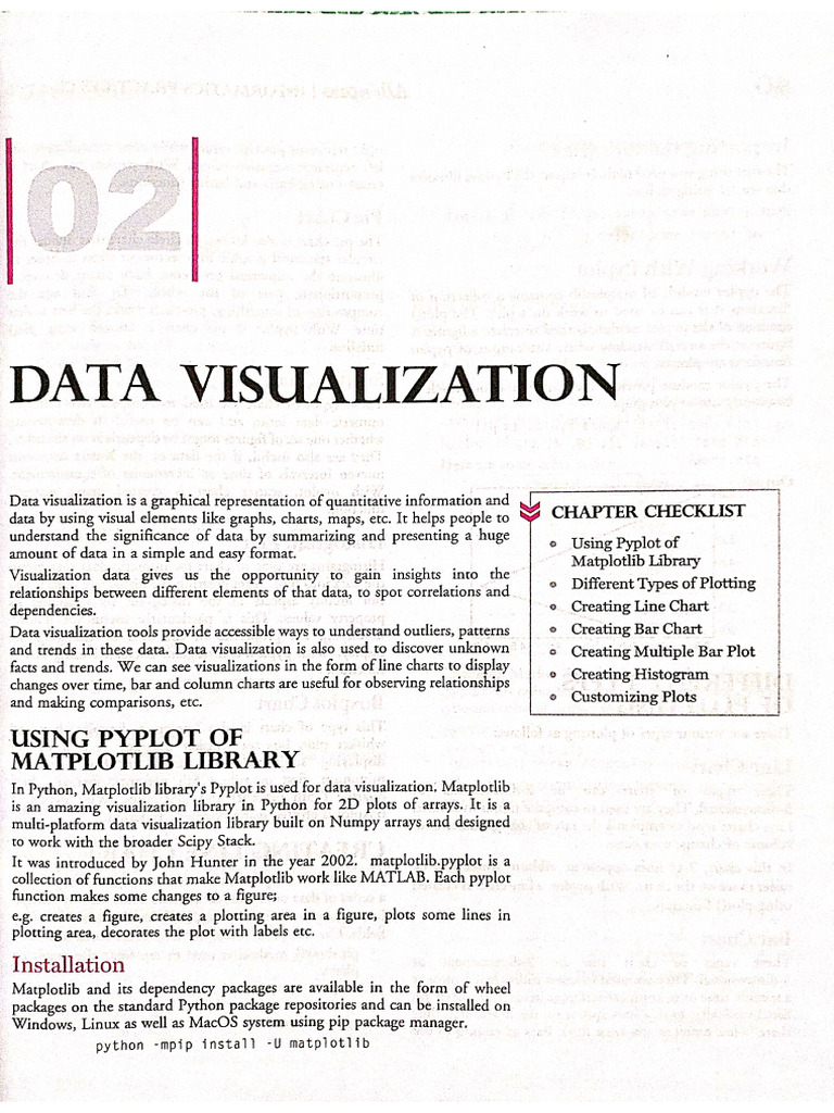 Chapter - 2 Data Visualization | PDF