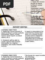 Grade 6 Report Writing Guide | PDF