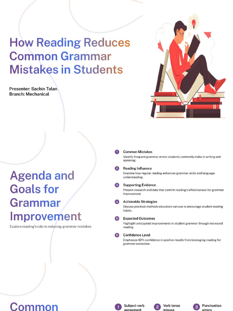 How Reading Improves Common Grammar Mistakes Made by Students | PDF