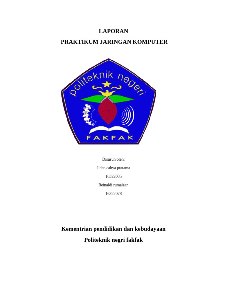 Laporan Praktikum Jaringan Komputer Pdf