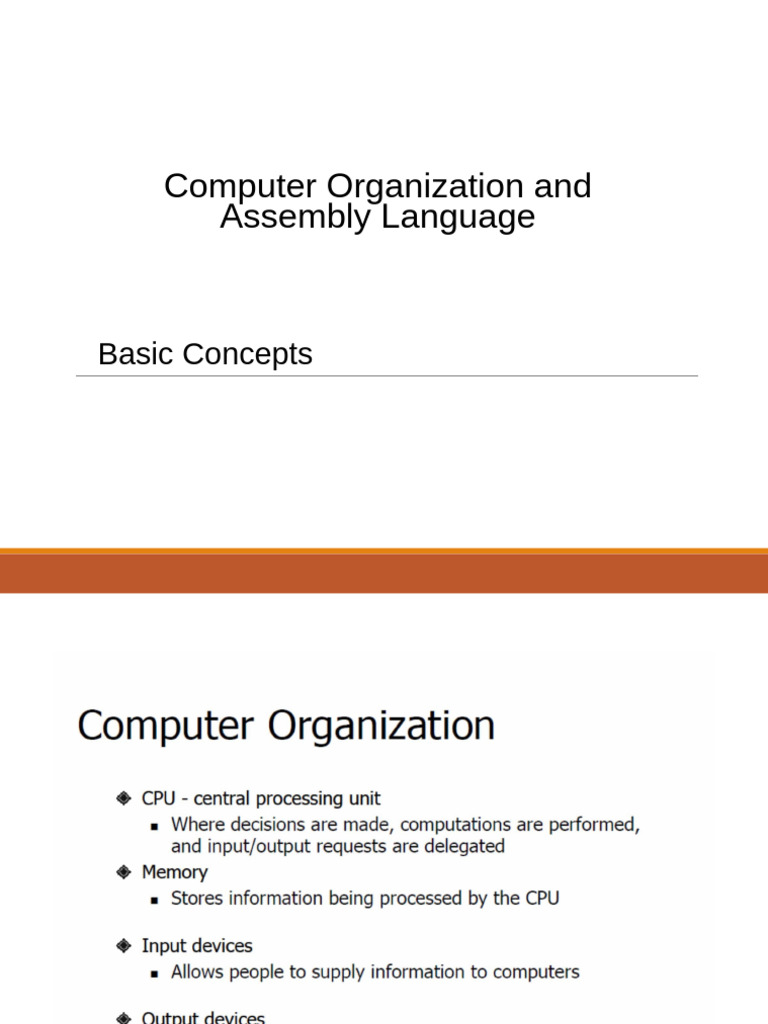 Lecture 1 - Introduction and Basic Computer Organization | PDF