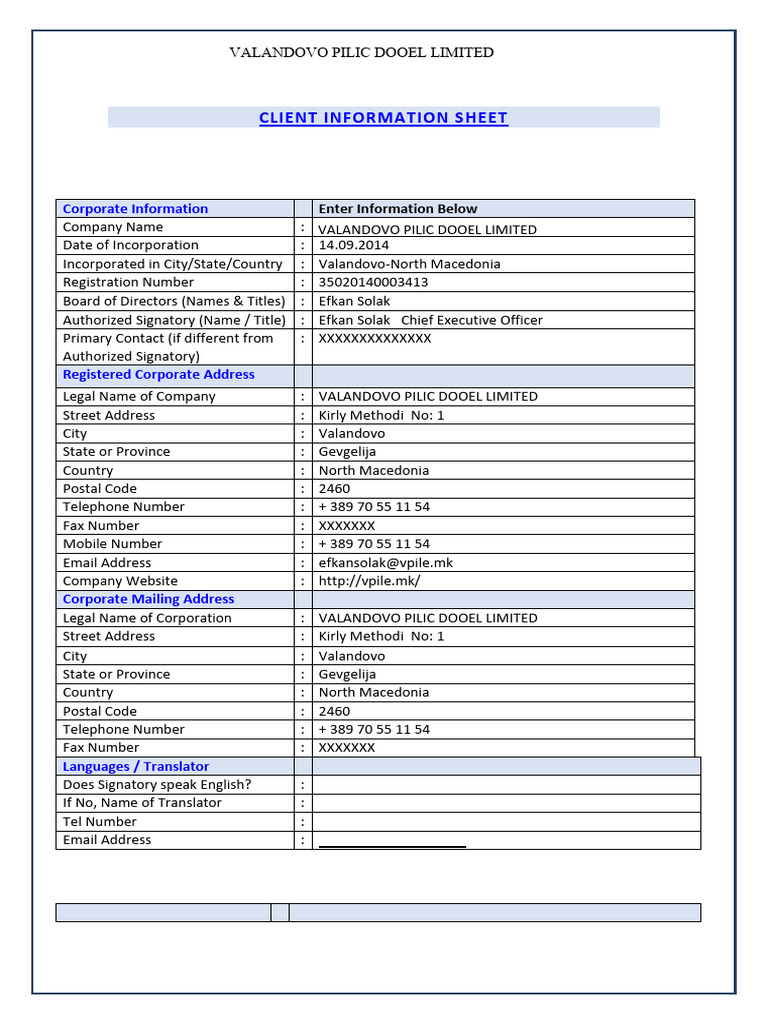 Valandovo Pilic DOOEL Overview | PDF | Public Services | Written ...