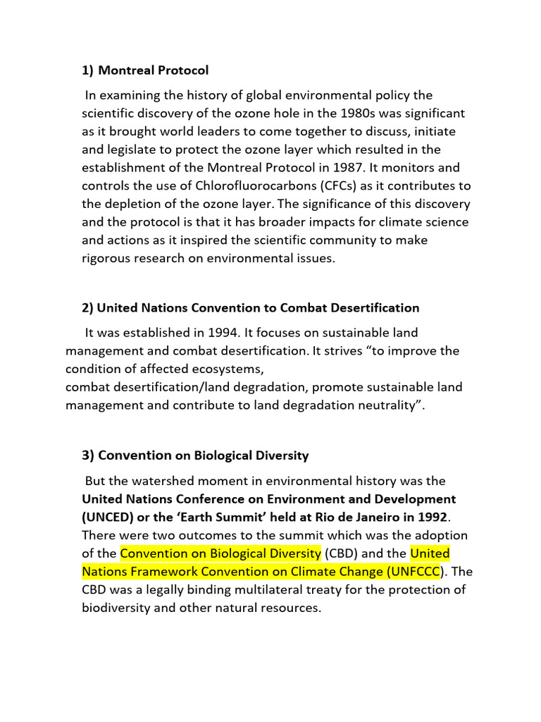 International Environmental Agrreement GP | PDF | United Nations ...