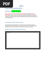 Microsoft Word: Key Features & Uses | PDF | Microsoft Word | Microsoft