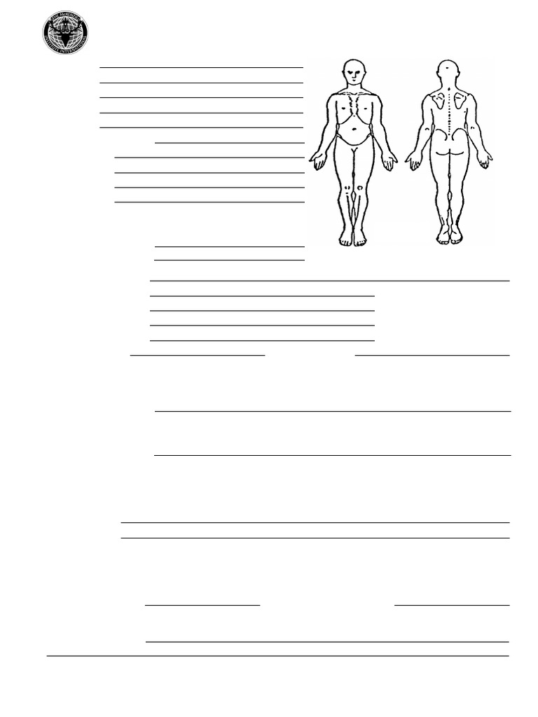 Lower Extremities Assessment Form FILLABLE Jun 2020 | PDF | Anatomical ...