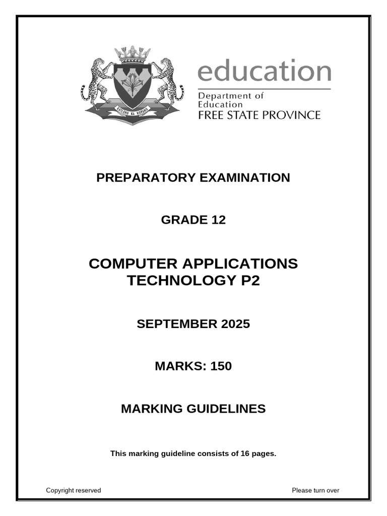 Grade 12 CAT P2 Exam Guidelines | PDF | Computer Network | Password