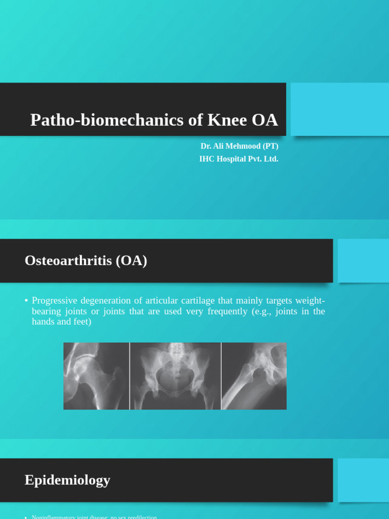 Patho-Biomechanics of Knee OA | PDF | Knee | Musculoskeletal System