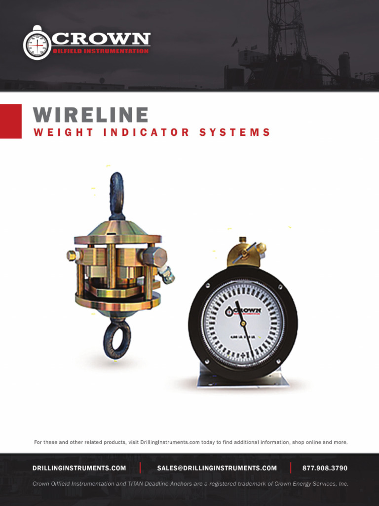 Crown Wireline Weight Indicator Systems - English | PDF