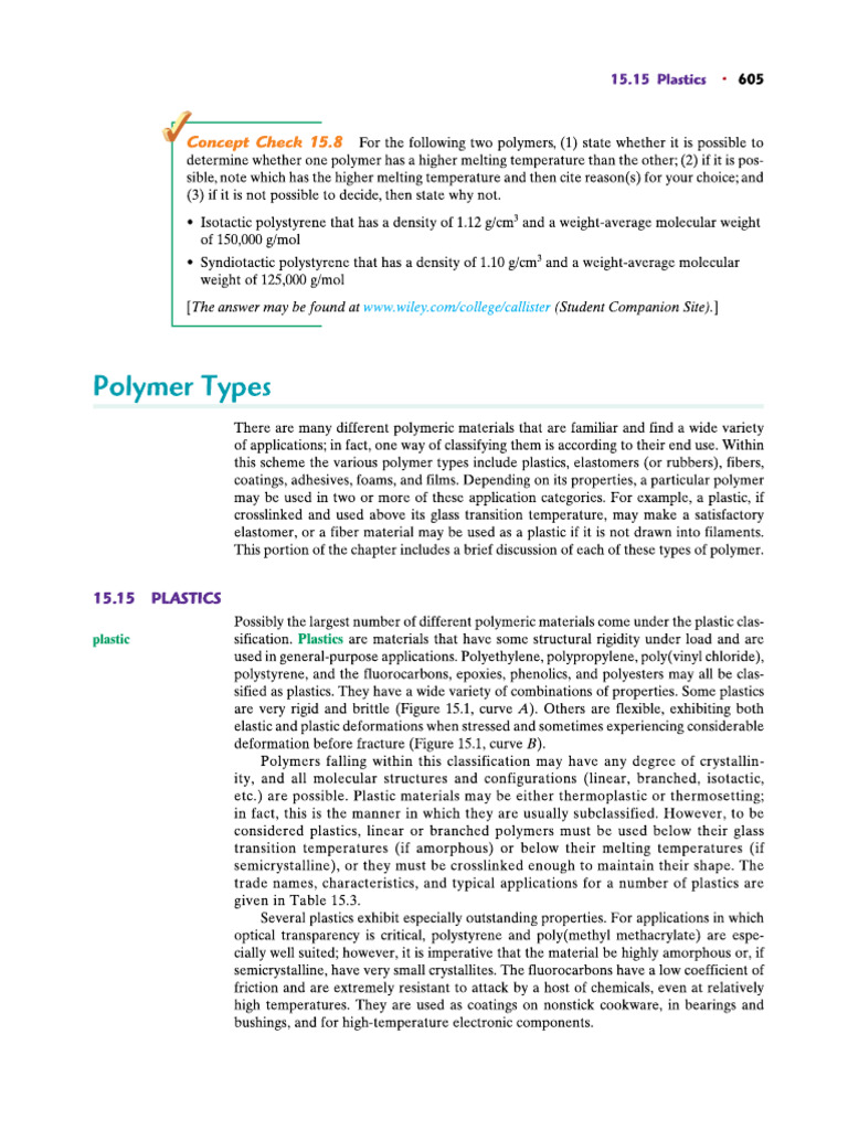 11. Polymers | PDF