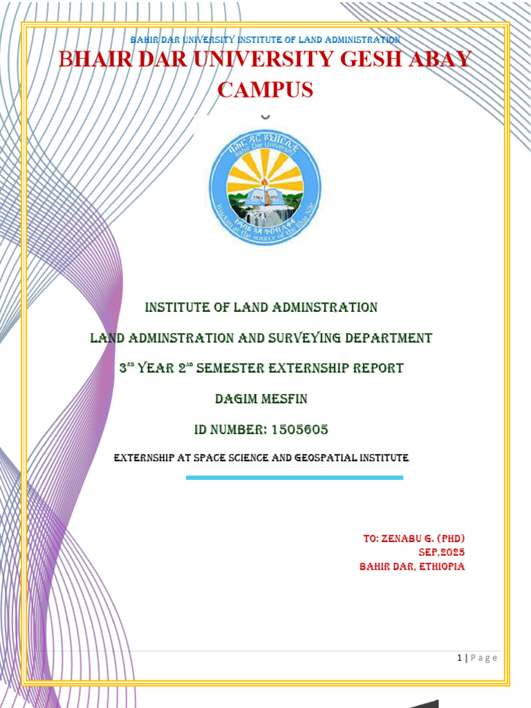 Externship Report: Land Administration | PDF | Lidar | Image Resolution