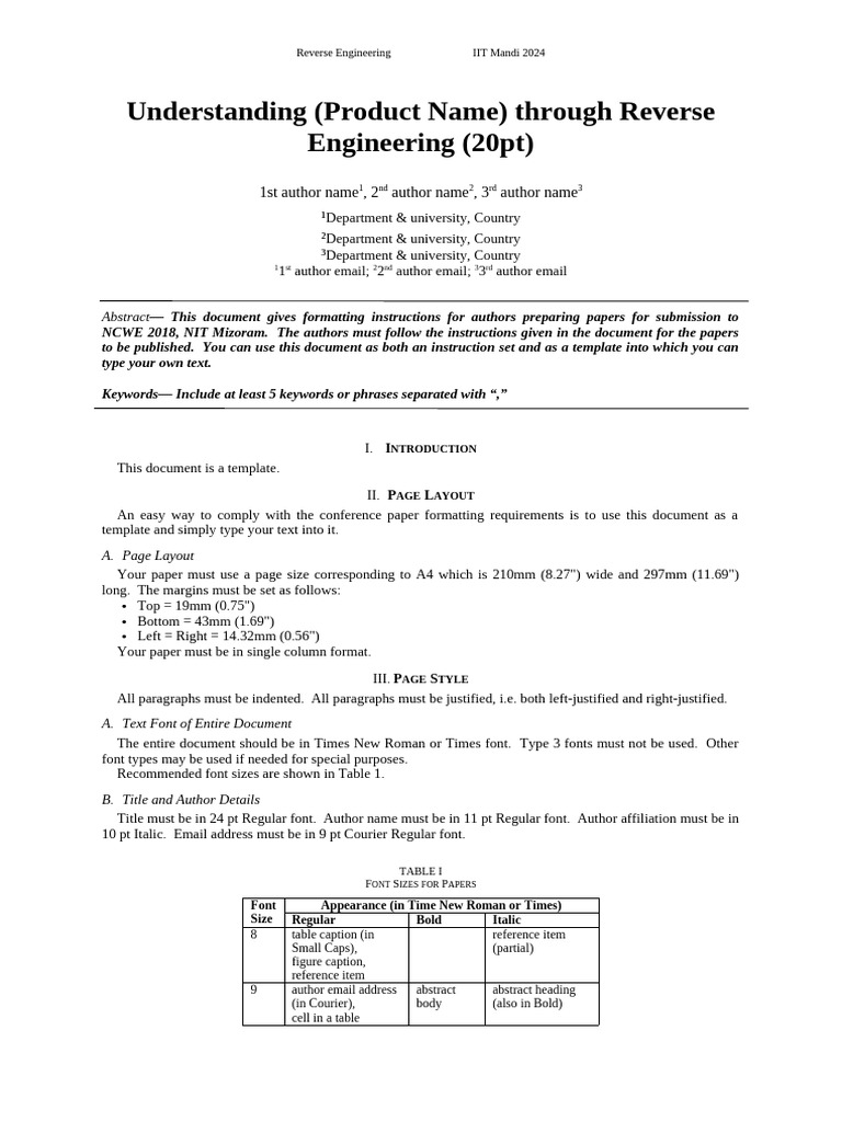 Reverse Engineering Report Template | PDF | Transmission Control Protocol | Text