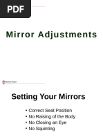 BGE Mirror Setting for Blindzone Elimination | PDF | Mirror | Field Of View