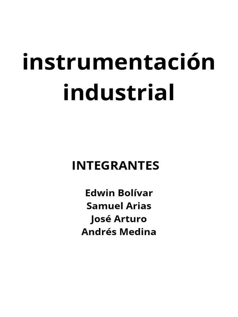 Instrumentos de Control en Procesos Industriales | PDF | Pascal (Unidad ...
