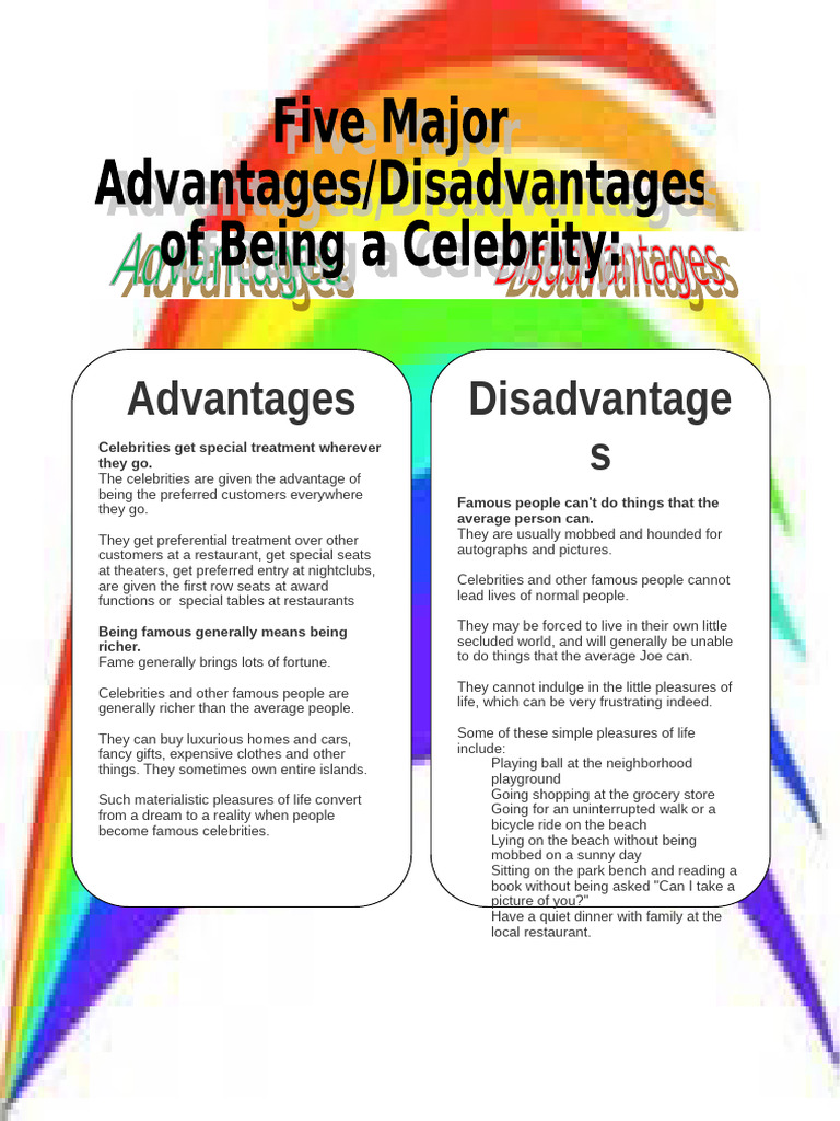 Being A Celebrity Has Its Ups and Downs | PDF | Celebrity