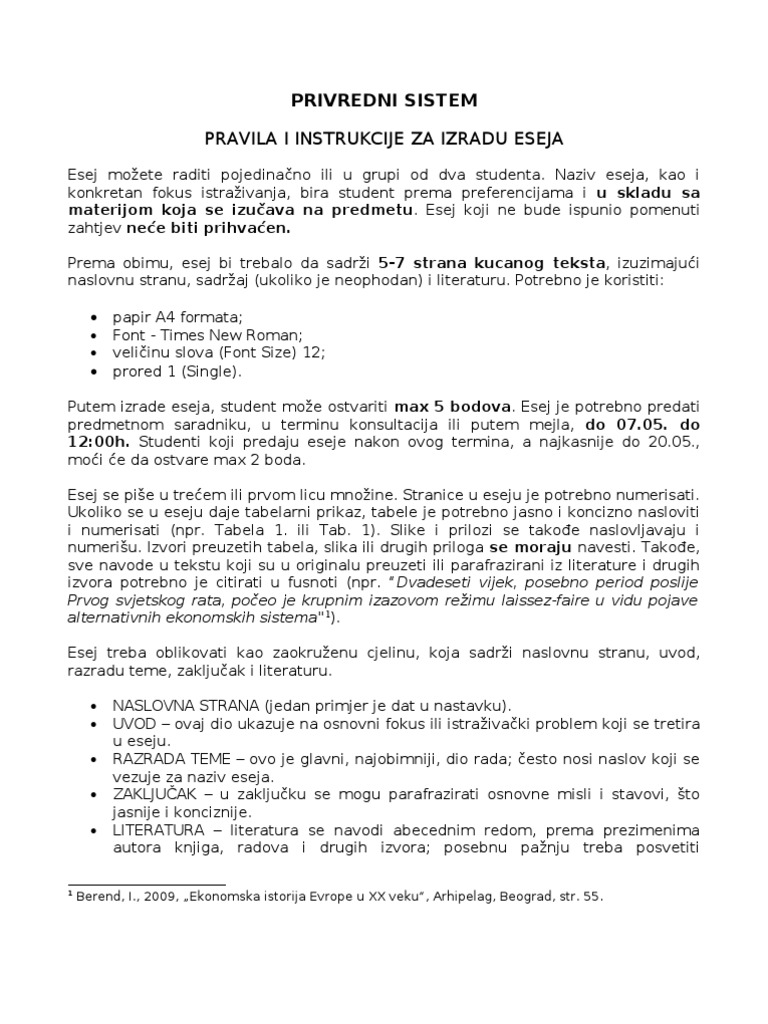 Privredni Sistem | PDF