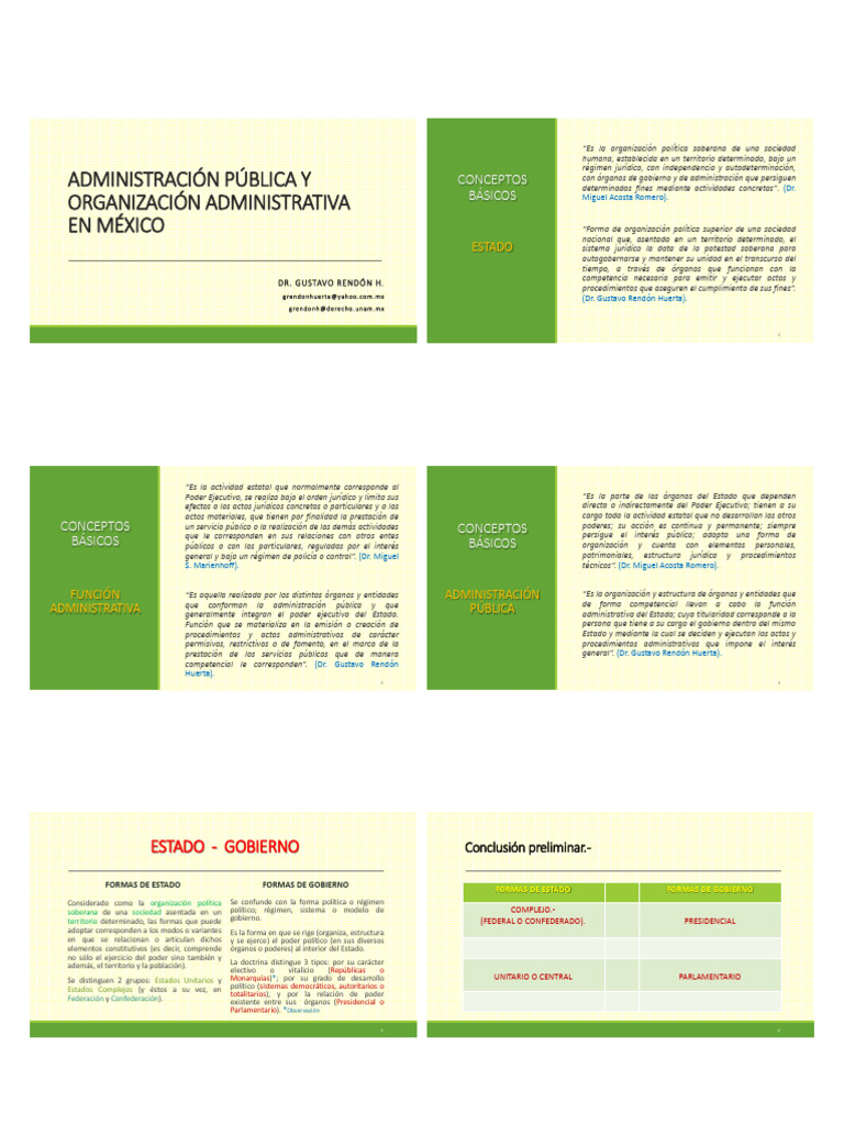 Administración Pública Y Organización Administrativa en México | PDF ...