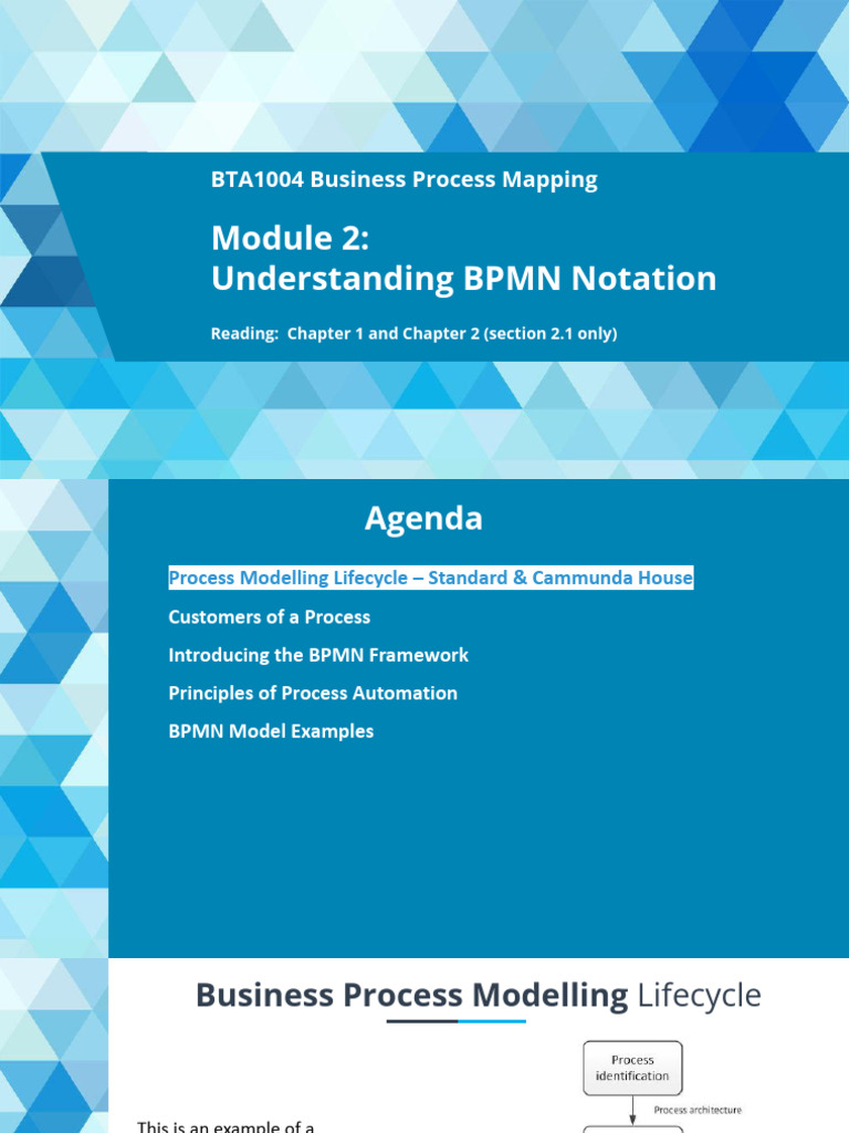 Module 2 Understanding Business Process Management (BPMN) notation ...
