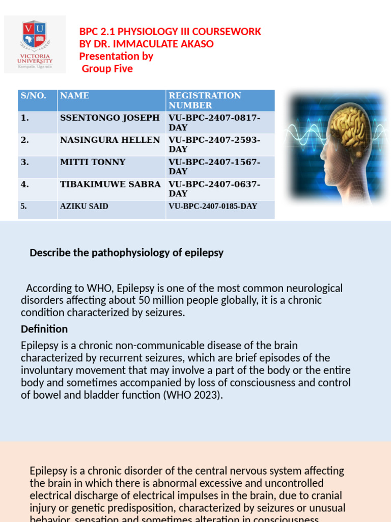 Epilepsy and The Pathophysiology of Epilepsy | PDF | Epilepsy ...
