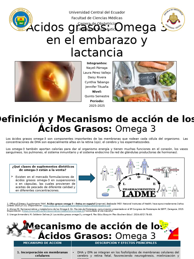 Presentación Acerca Del Omega 3 | PDF | El embarazo | Parto prematuro