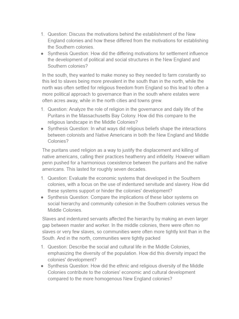 Question_ Discuss the Motivations Behind the Establishment of the New ...