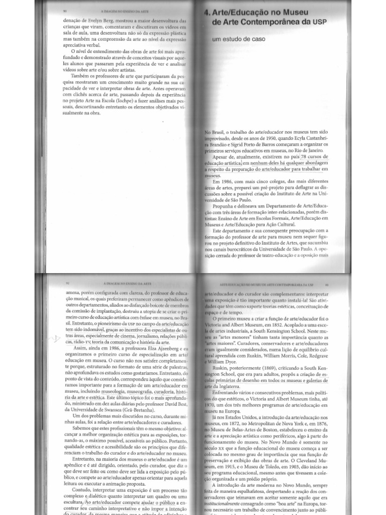 A Imagem No Ensino Da Arte - Ana Mae Barbosa 1-64-93 | PDF